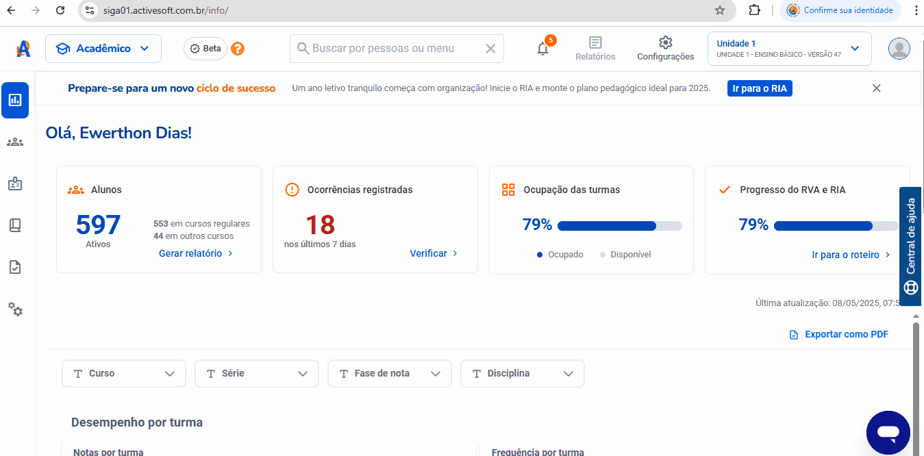 Alterar o responsável financeiro no cadastro do aluno – Activesoft